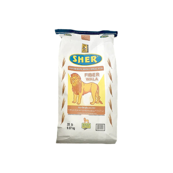 Sher White Whole Wheat Atta 20 lbs – Fruiticana Calgary