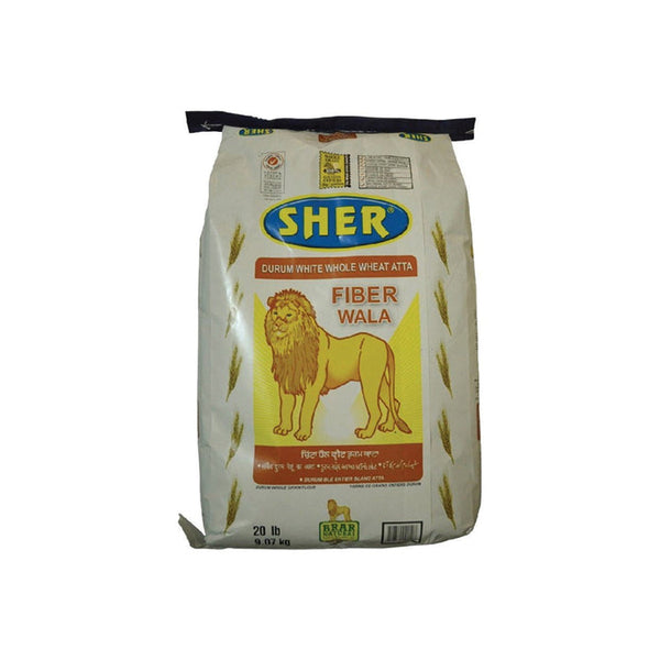 Sher White Whole Wheat Atta 20 lbs – Fruiticana Calgary